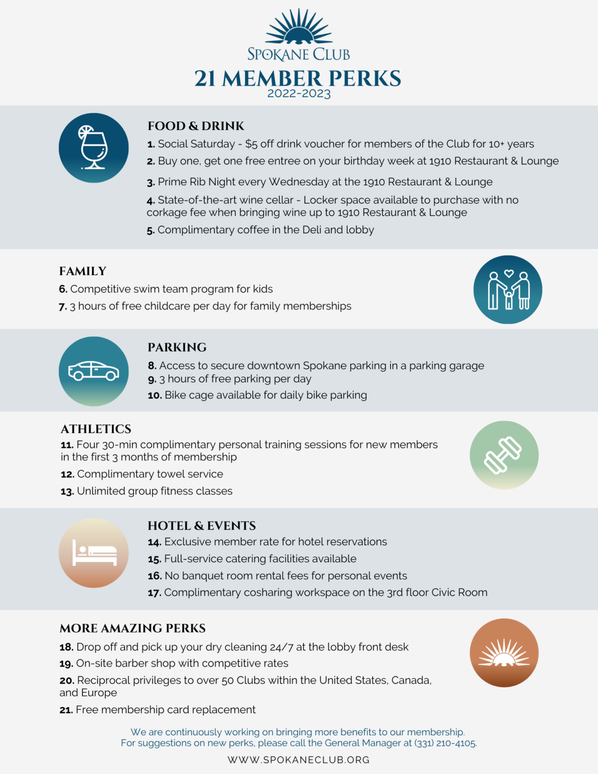 Member Perks - Spokane Club