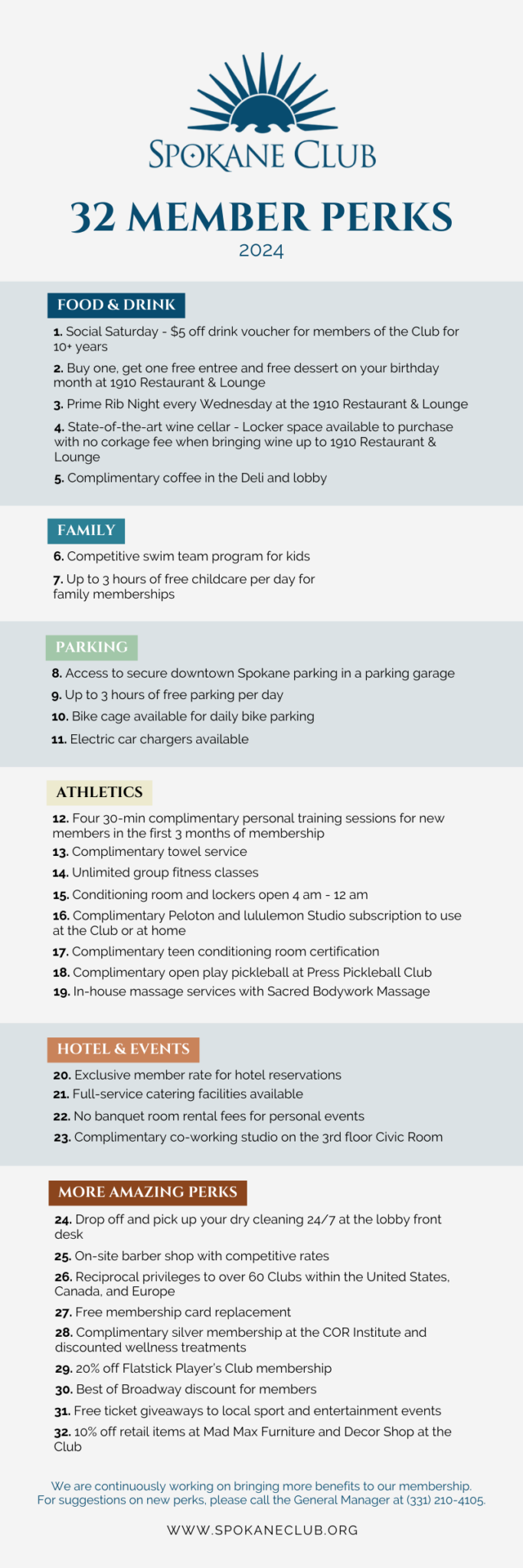 Member Perks - Spokane Club