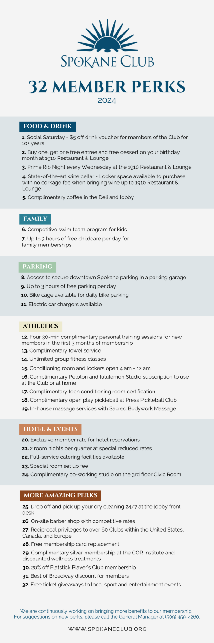 Member Perks - Spokane Club